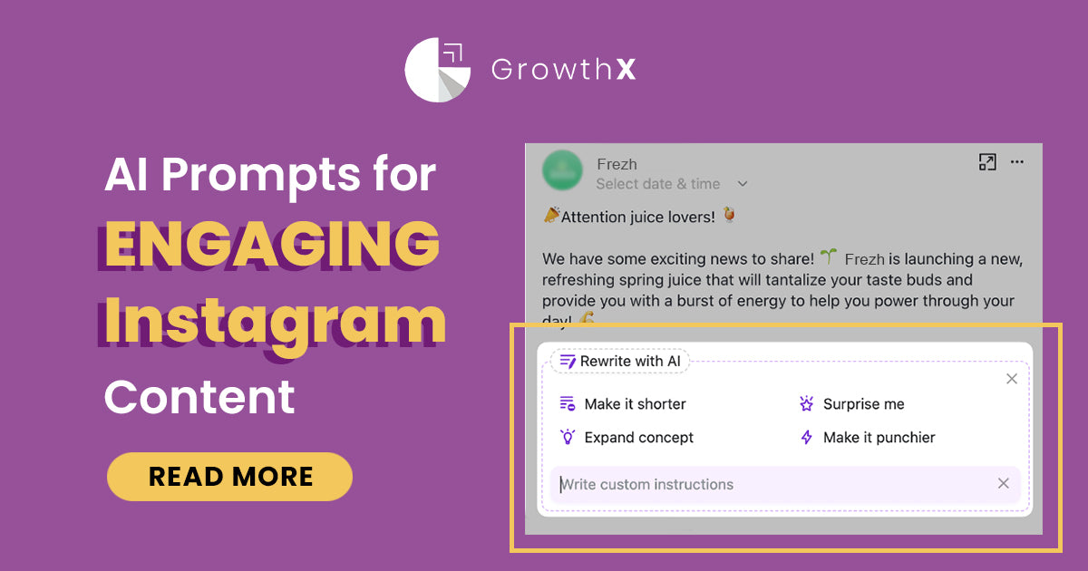 Engaging AI Prompts for Instagram – GrowthX