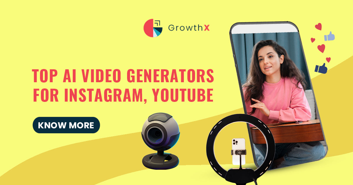 Top AI video generators for Instagram and Youtube-2023 – GrowthX